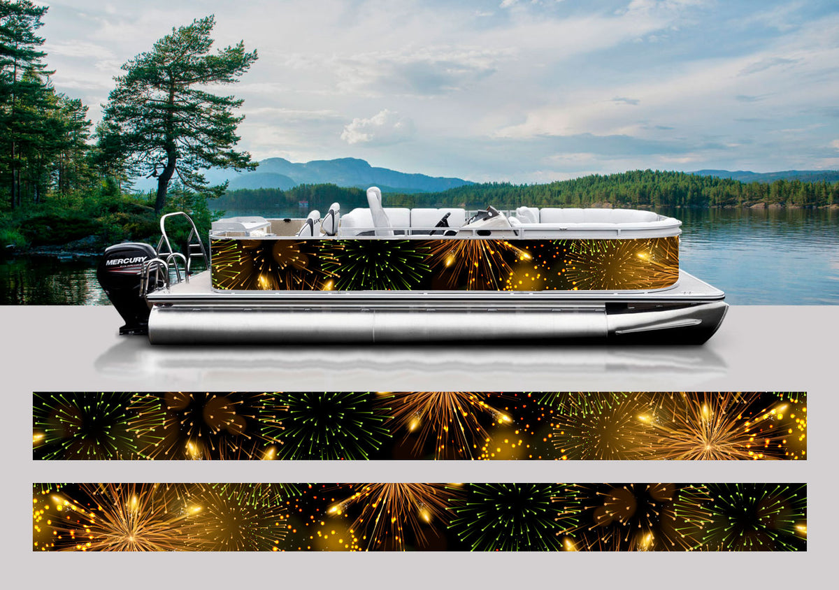 Wrap de ponton Feux d'artifice | Pontoon Wrap Fireworks – Novographie